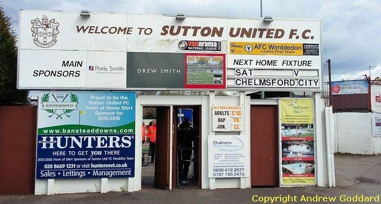 Sutton United FC | Borough Sports Ground | Football Ground Guide