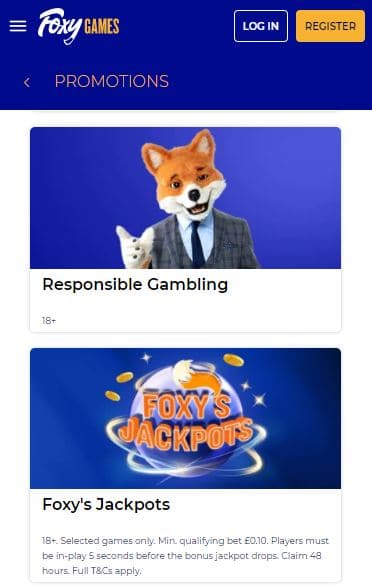 Foxy Games welcome offer 2025 : Get your 50 Free Spins