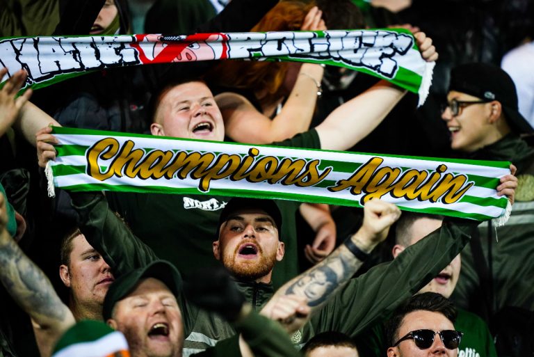 Celtic title celebrations: Hoops fans celebrate third consecutive title