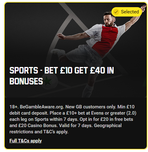 Unibet promo code & sign up offers 2025 | £40 free bets