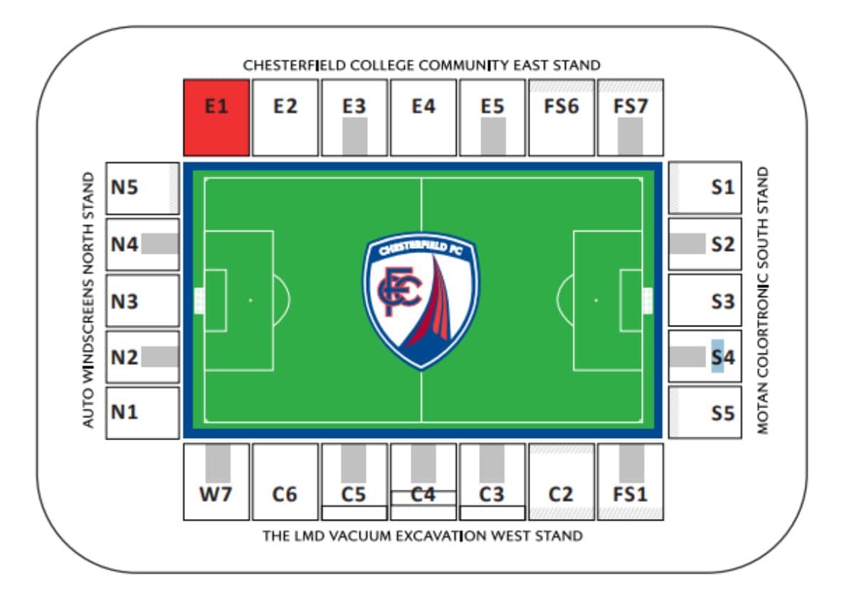 SMH Group Stadium | Chesterfield FC | Football Ground Guide