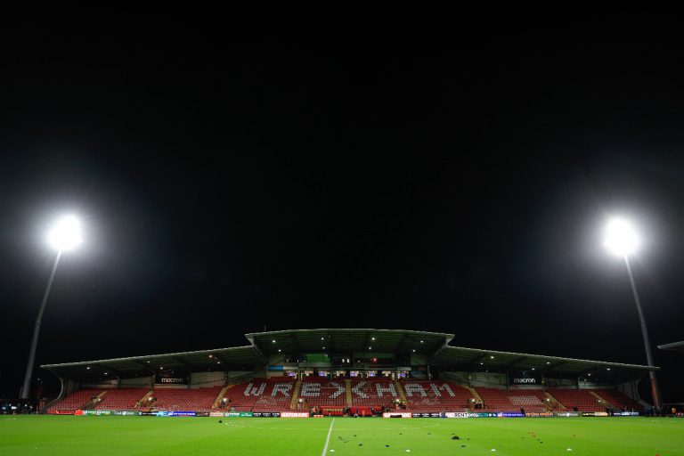 New drone footage shows Kop Stand construction progress as Wrexham fans ...