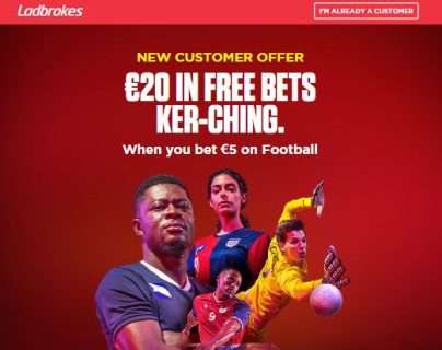 Ladbrokes sign up offer: Get £20 in free bets