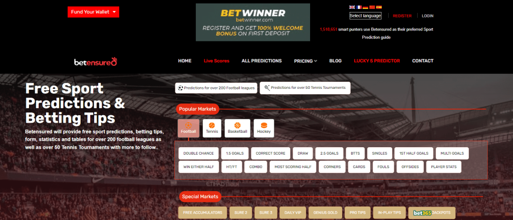 Top 5 Prediction Site: best betting prediction sites