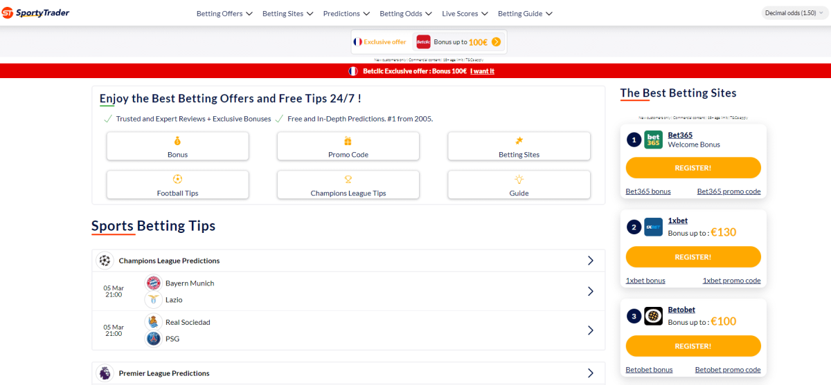 Top 5 Prediction Site: best betting prediction sites