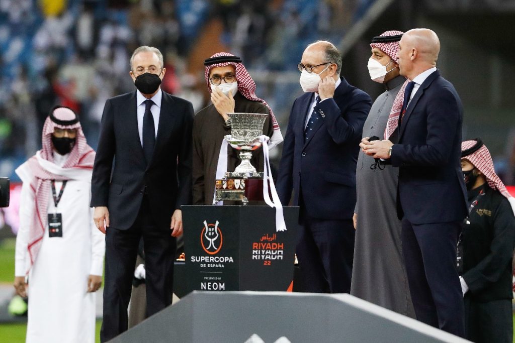 Why is the Spanish Super Cup being played in Saudi Arabia?