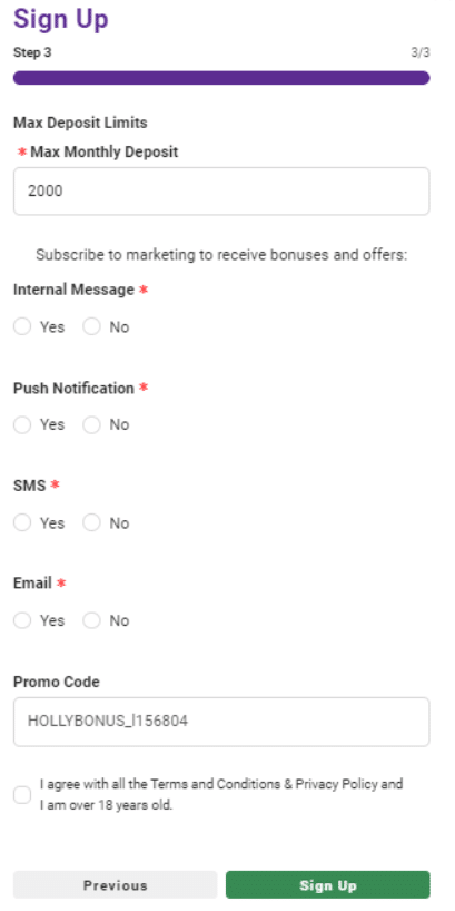 Hollywood Bets Promo Code 2024: £20 Free bet