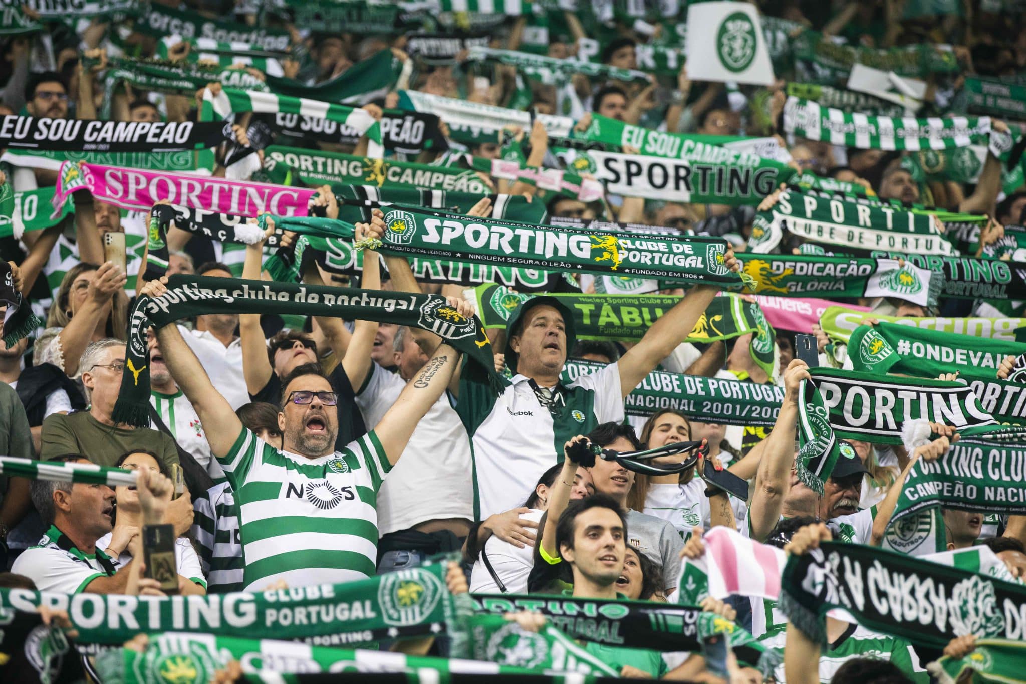 Sporting fans celebrate late draw with pyro display